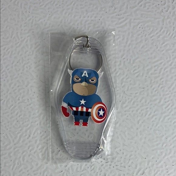 Hand Crafted | Accessories | Captain America Keychain | Poshmark